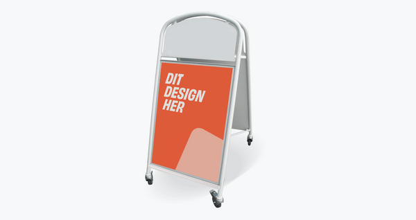 Premium A-skilt med Hjul – Til Indendørs & Udendørs Brug | A1 Format