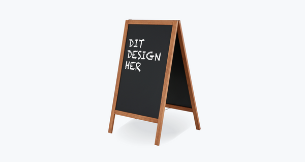 A-skilt i Mørkt Bøgetræ – Skrive- & Magnettavle | Small